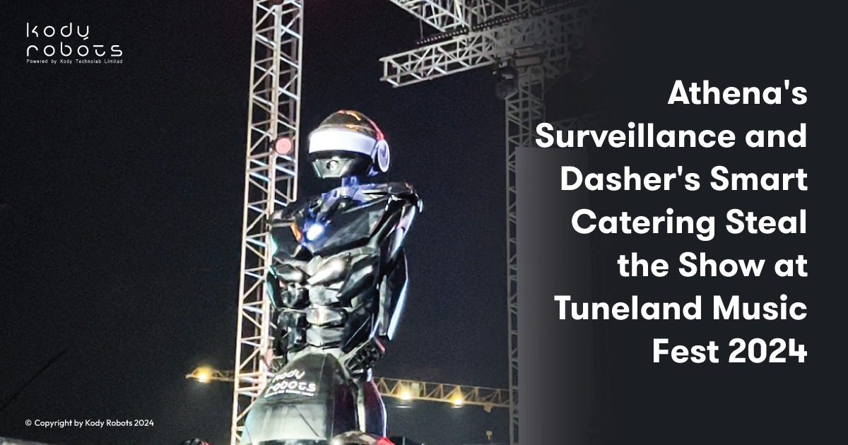 Surveillance Robot Athena Safeguards Attendees at Tuneland 2024