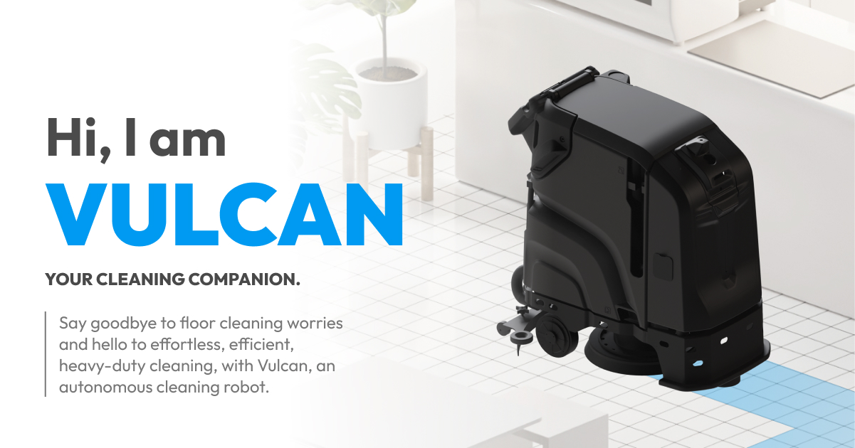 Vulcan | Advanced Precision in Smart Heavy-Duty Cleaning Robot