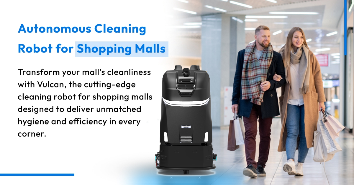 Autonomous Cleaning Robot for Shopping Malls | Shopping Mall Cleaning Robot