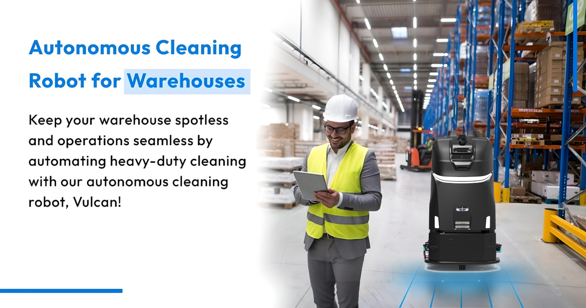 Autonomous Cleaning Robot for Warehouses | Warehouse Cleaning Robot