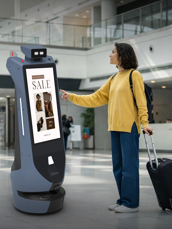 Advertising robot for airports | boost brand visibility across terminals
