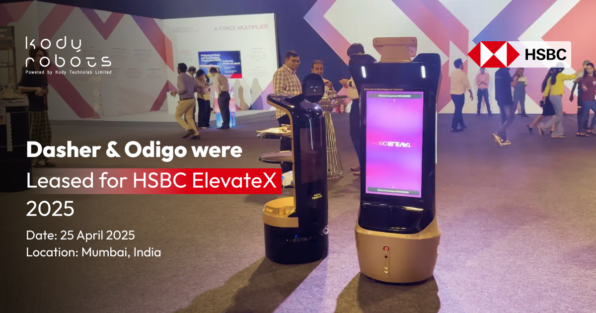HSBC Leased Advertising and Serving Robot for Elevate Bank Event