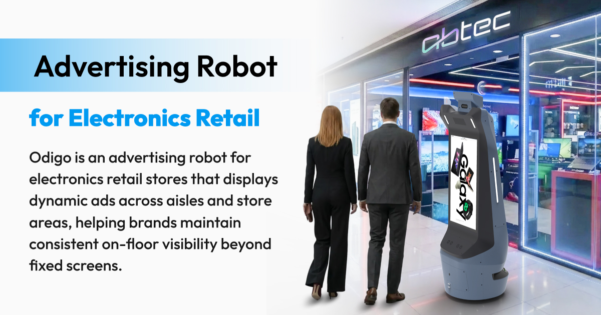 Advertising Robot for Electronics Retail | Promote In-Store Electronic ...