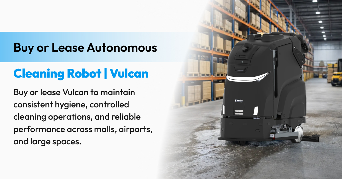 Buy or Lease Autonomous Cleaning Robot at Best Price in India | Vulcan