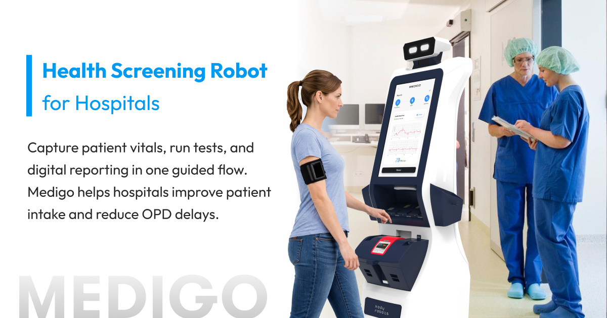 Healthcare Robot for Hospitals | Rapid Preventive Health Screening